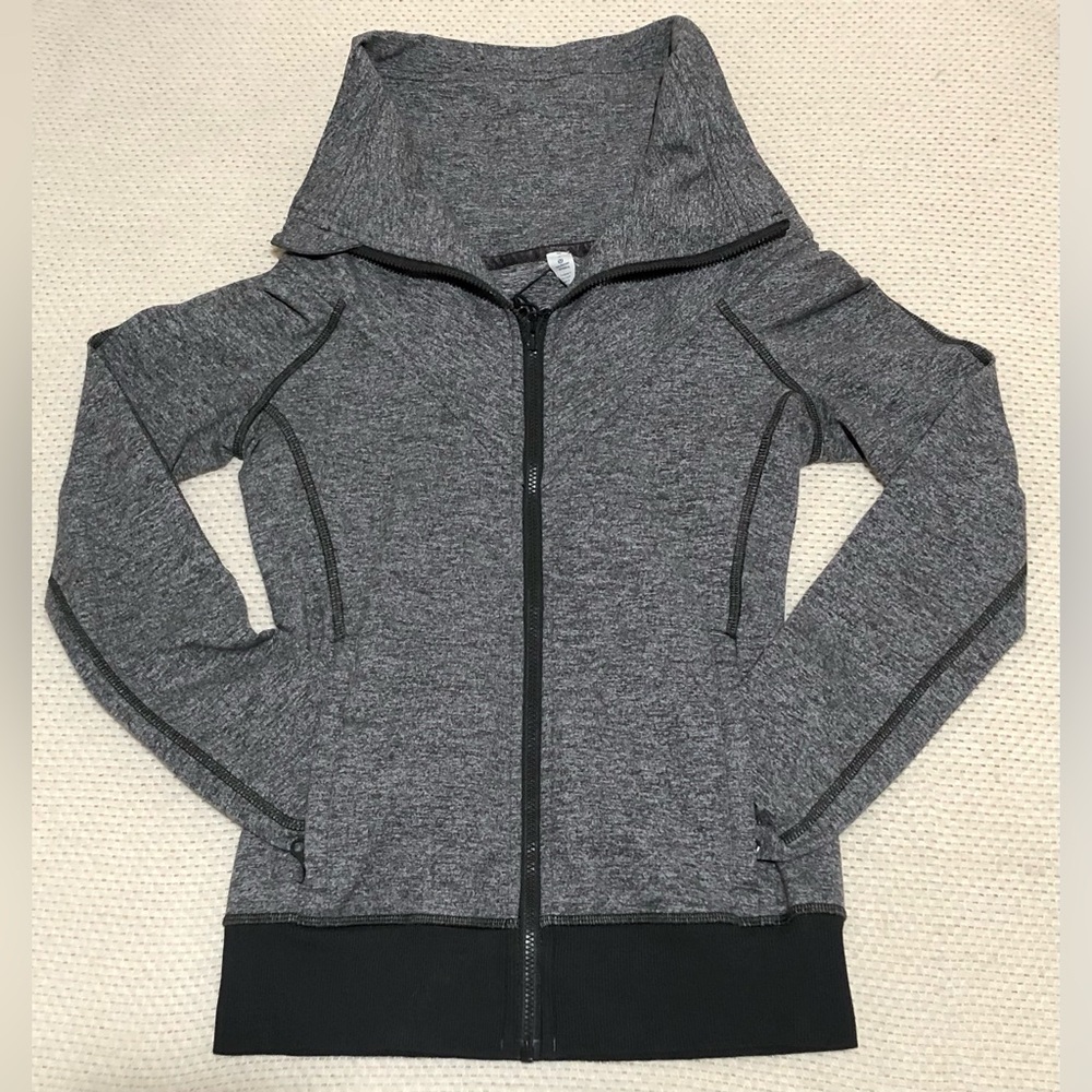 Lululemon Cowl Neck Thumbhole Full Zip Jacket - Gem